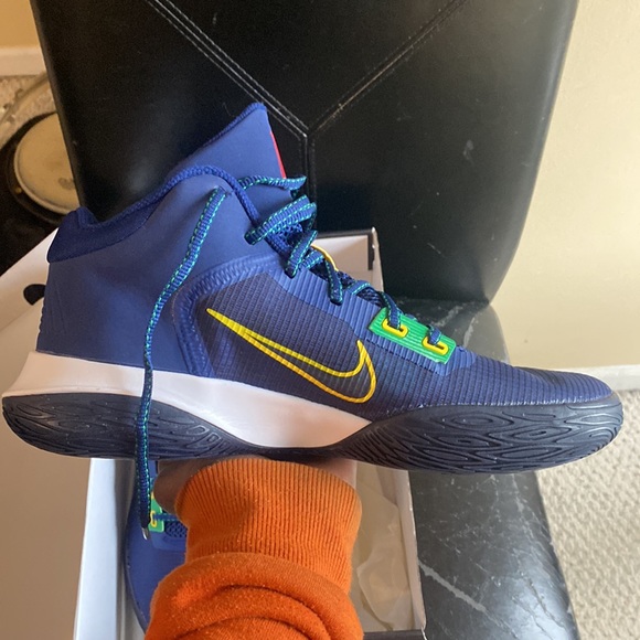 Nike | Shoes | Kyrie Flytrap 4s Blue Void Speed Yellow | Poshmark